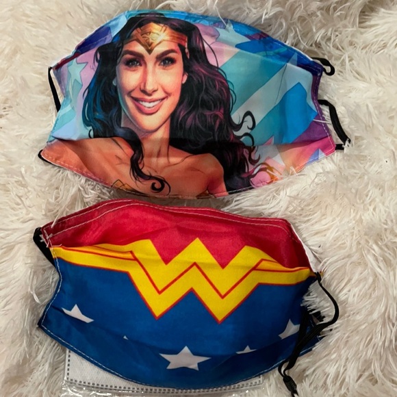 Accessories | 62 New Set2 Wonder Woman Face Mask | Poshmark